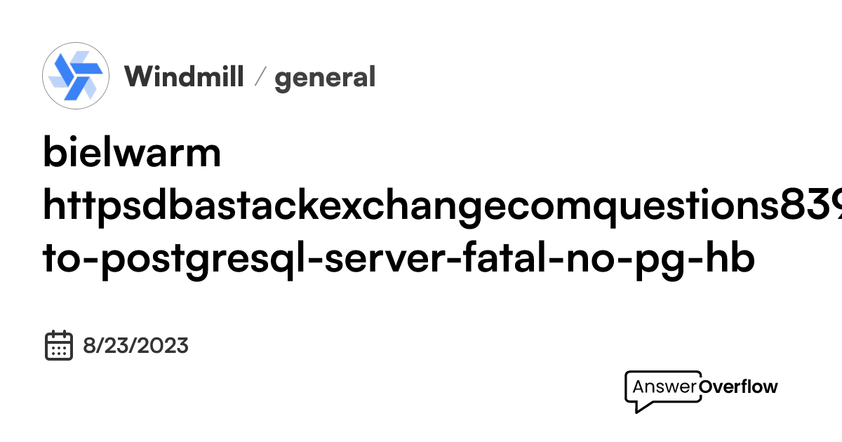 @bielwarm https://dba.stackexchange.com/questions/83984/connect-to-postgresql-server-fatal-no-pg ...
