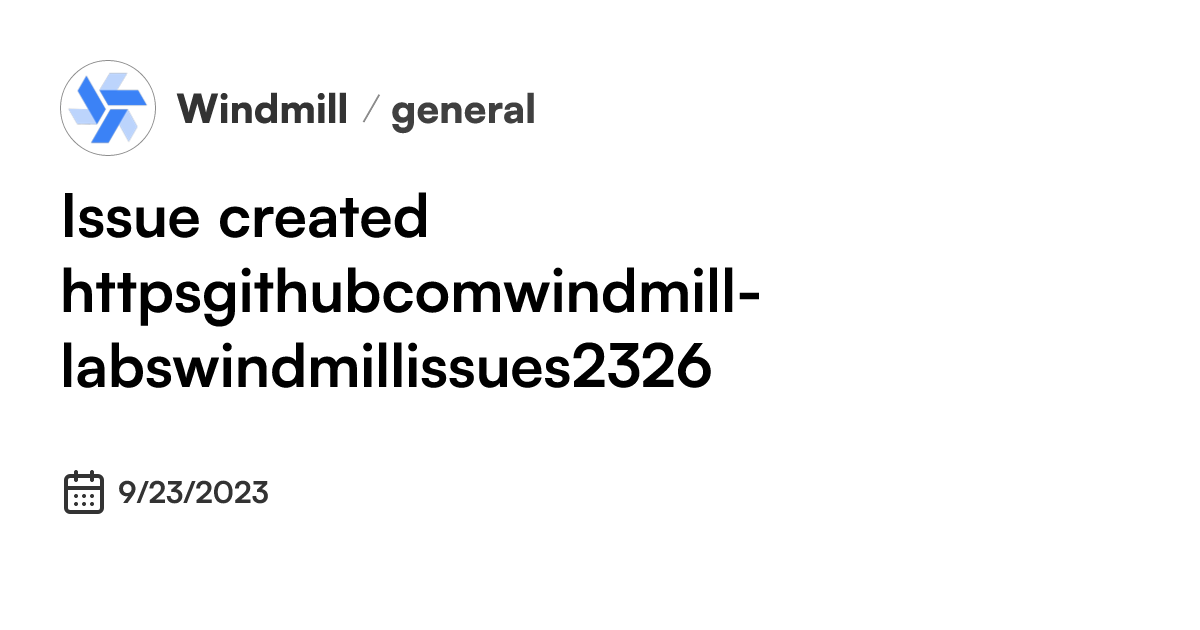 Issue created: https://github.com/windmill-labs/windmill/issues/2326 ...